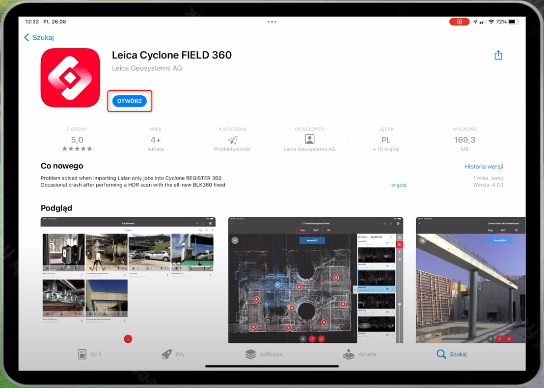 Instrukcja instalacji programów Cyclone REGISTER 360 i Cyclone FIELD ...